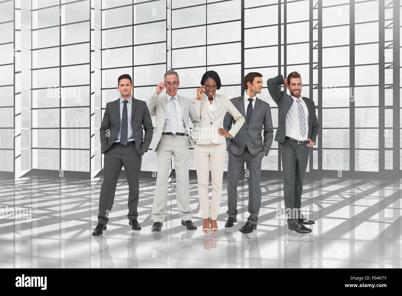 Composite image of business team Stock Photo - Alamy