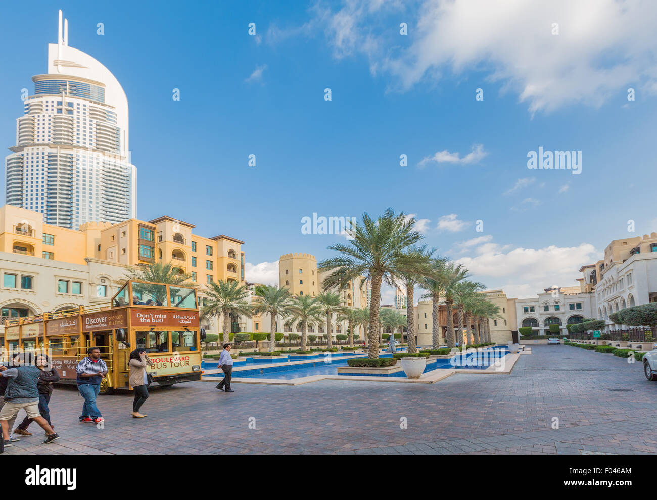 DUBAI, UAE-JANUARY 16: Skyscrapers in the city center on January 16 ...