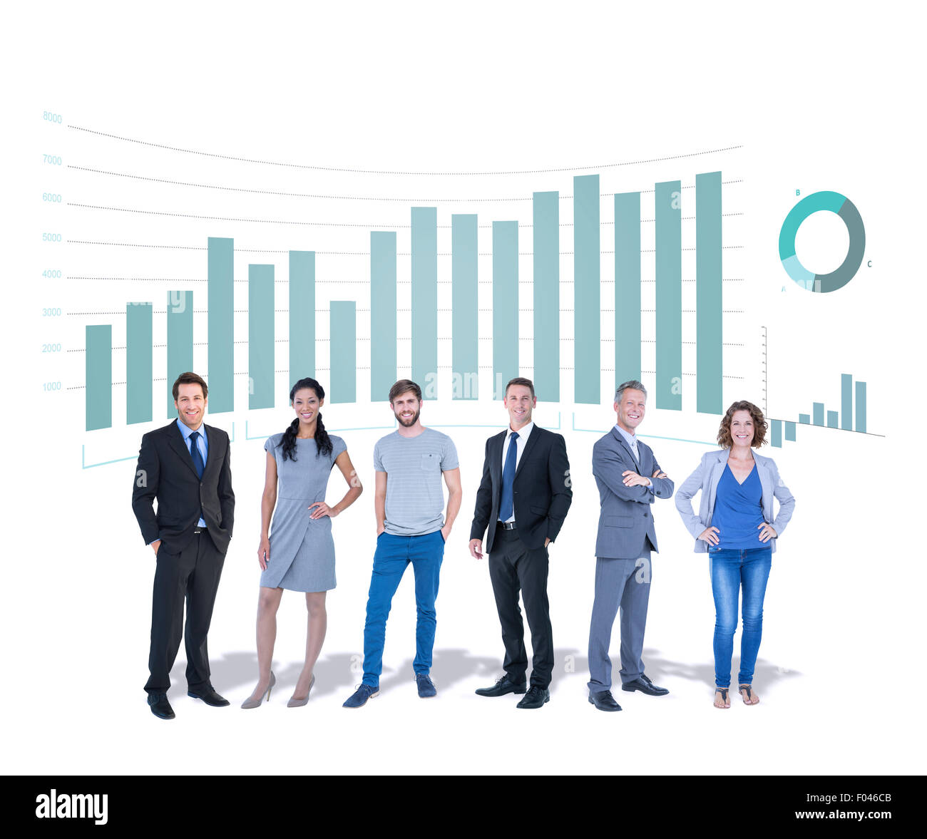 Composite image of business team Stock Photo - Alamy