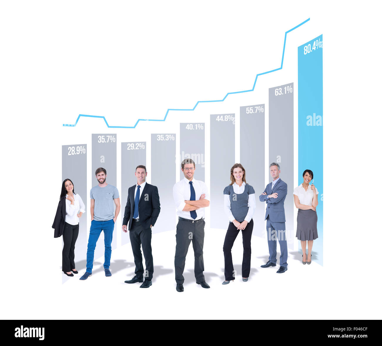 Composite image of business team Stock Photo - Alamy