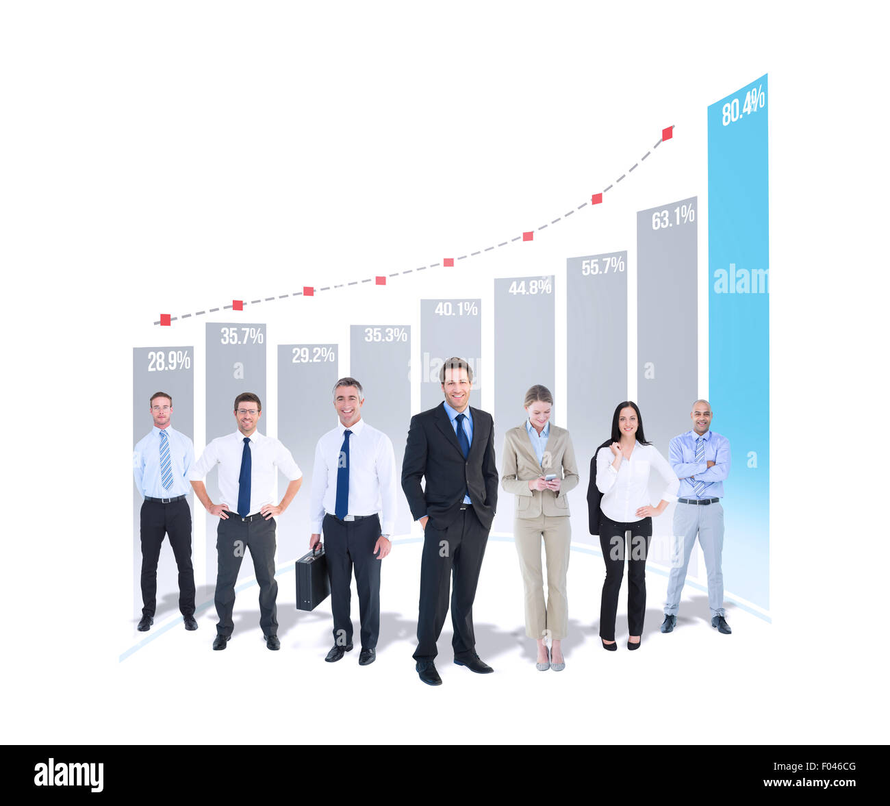 Composite image of business team Stock Photo - Alamy