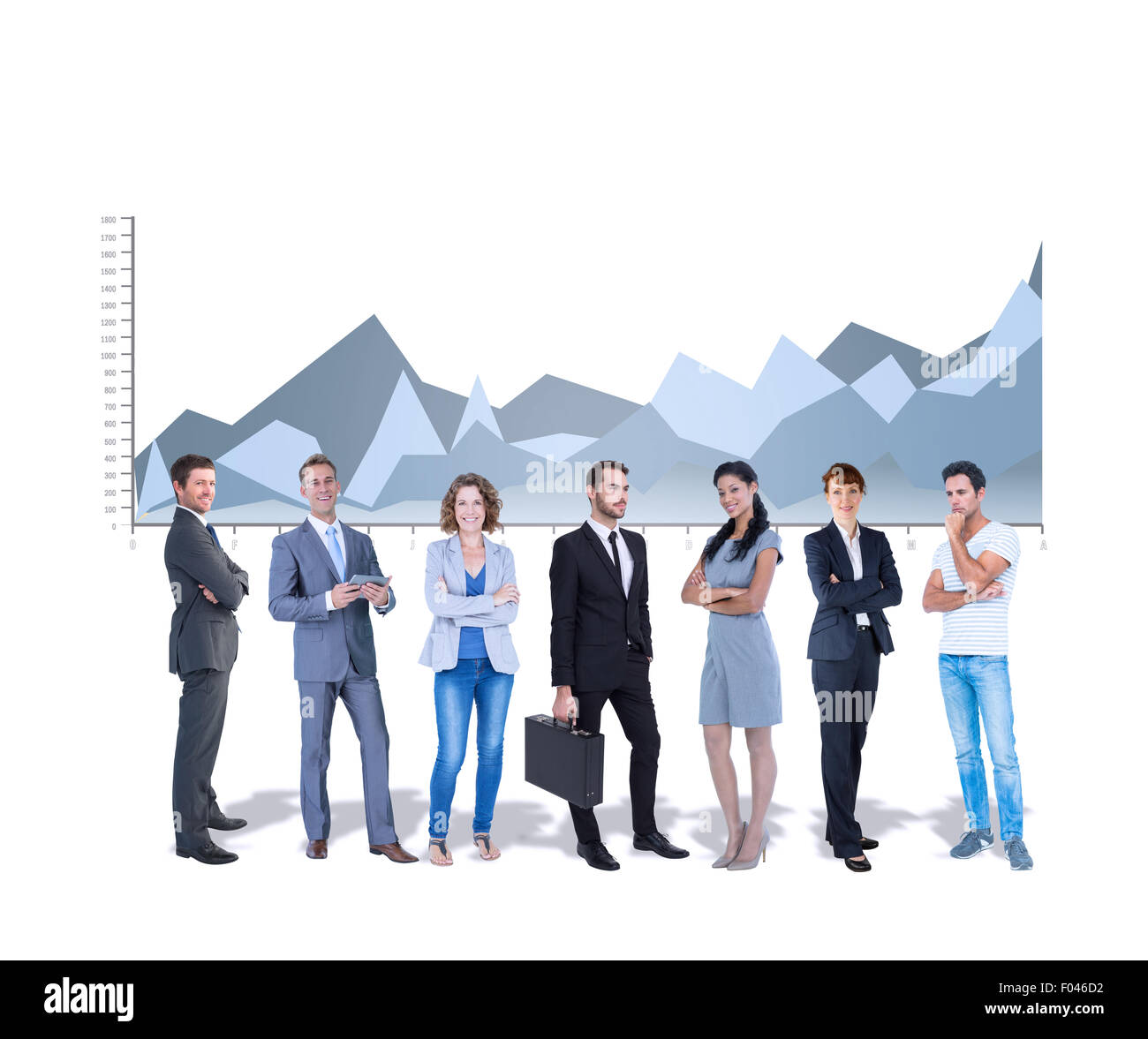 Composite image of business team Stock Photo - Alamy