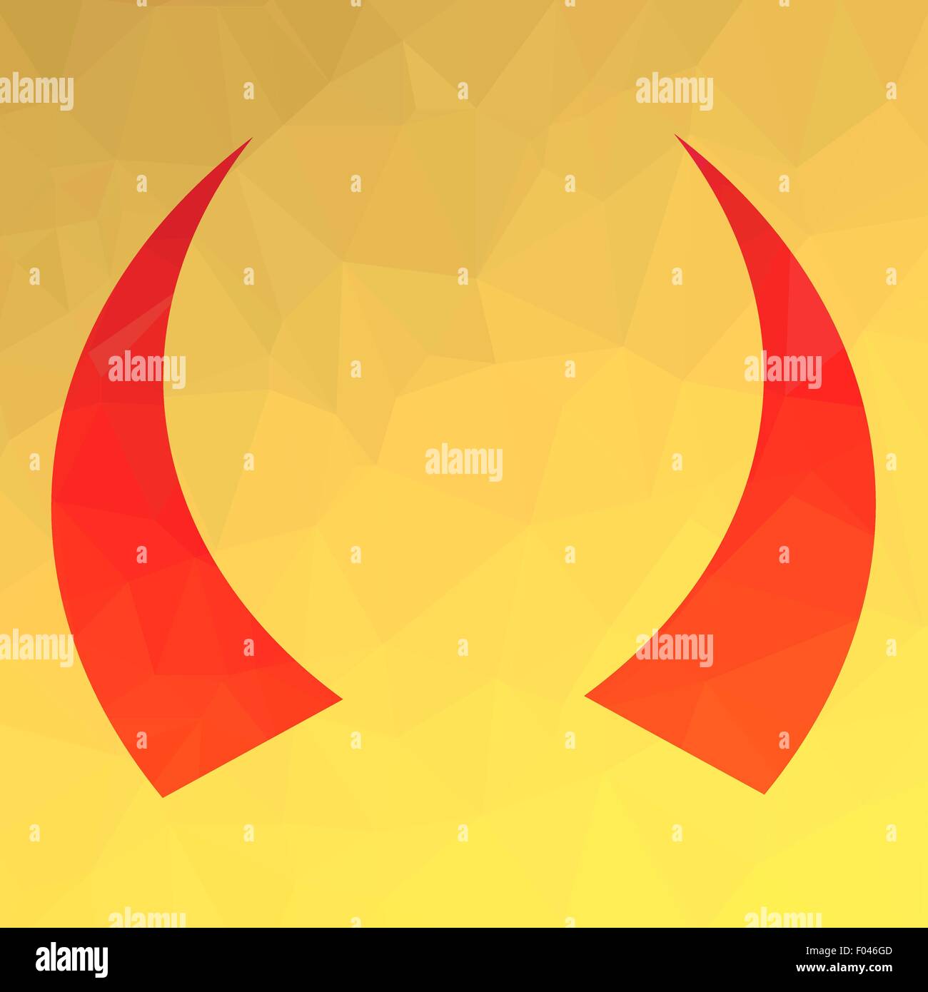 Red Horns Icon Stock Vector Image & Art - Alamy