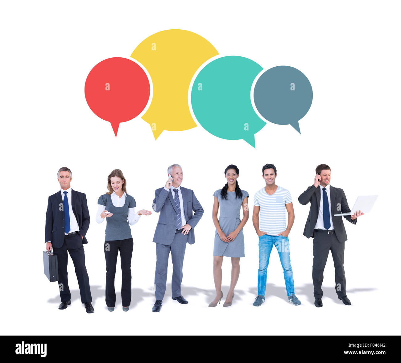 Team communicating Cut Out Stock Images & Pictures - Alamy