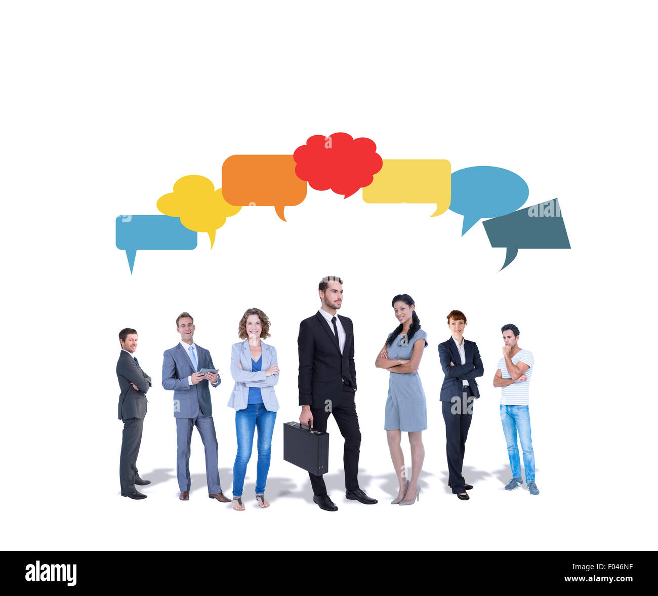 Composite image of business team Stock Photo - Alamy