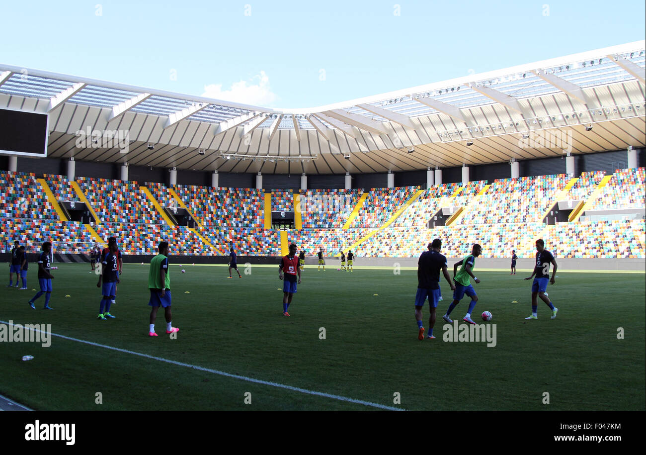 Udine, Italy. 5th Aug, 2015. A general view of the new Friuli Stadium ...