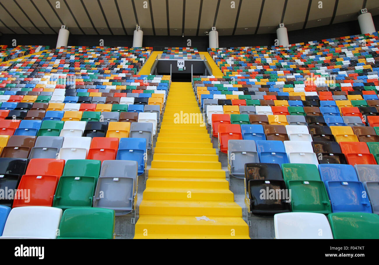 Udine, Italy. 5th Aug, 2015. A general view of the new Friuli Stadium ...