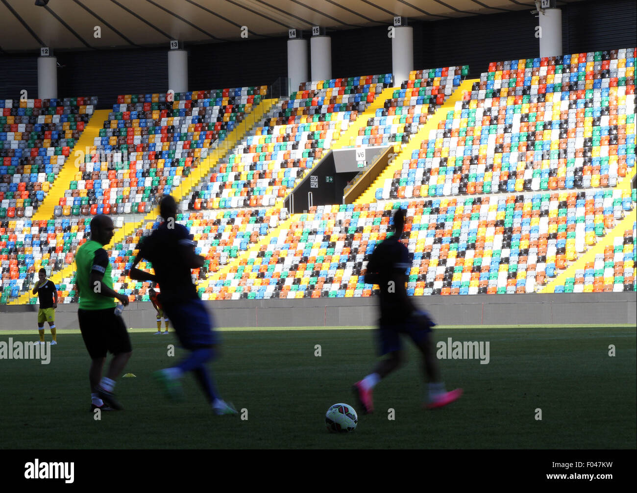 Udine, Italy. 5th Aug, 2015. A general view of the new Friuli Stadium ...