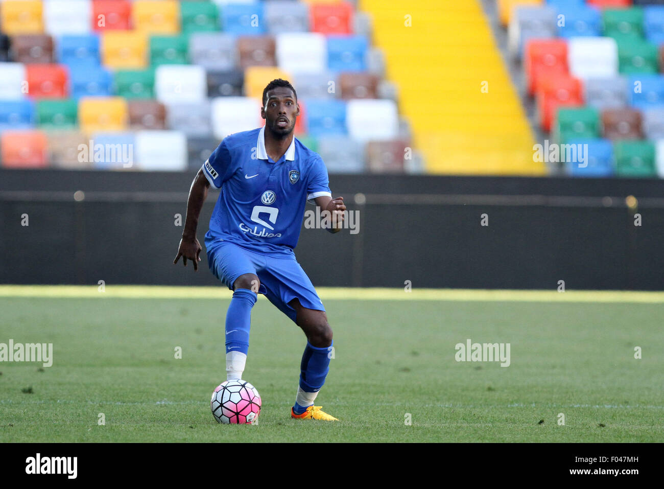 Udine, Italy. 5th Aug, 2015. Mohammad Al-Jahfali Al Hilal's player ...