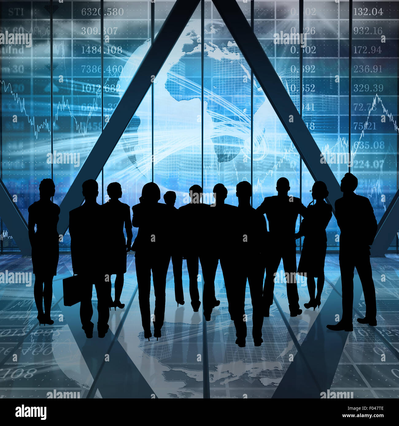Composite image of business team Stock Photo - Alamy