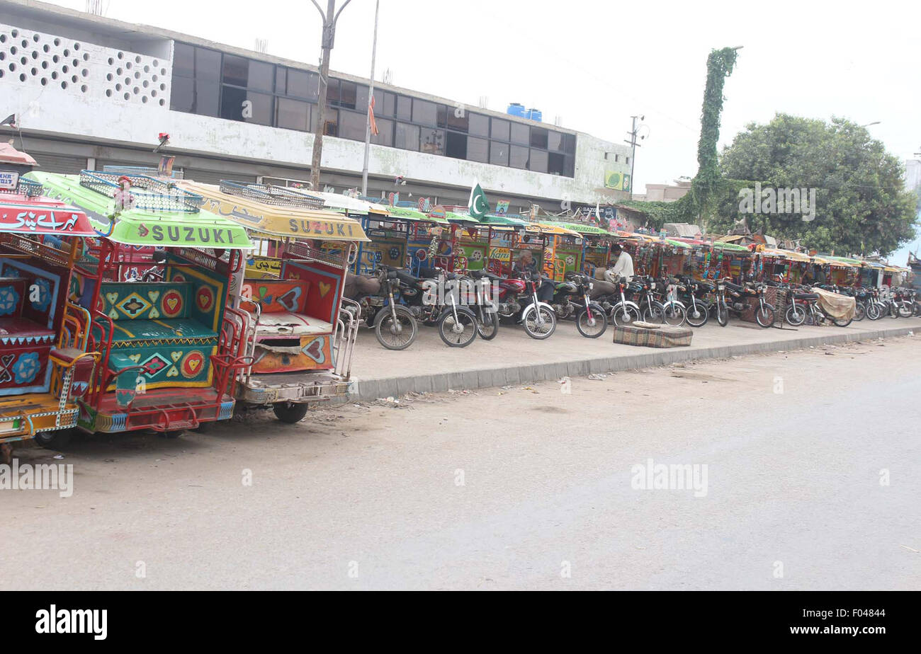 Ching-Chi Rickshaw seen parked as a ban on driving Ching- Chi Rickshaw ...
