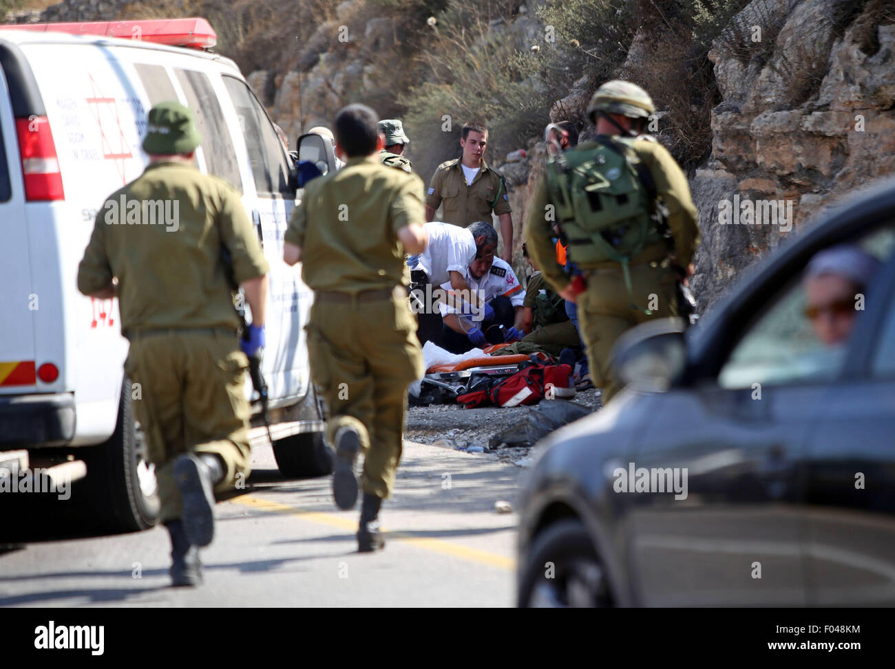 Ramallah, West Bank, Palestinian Territory. 6th Aug, 2015. Israeli ...