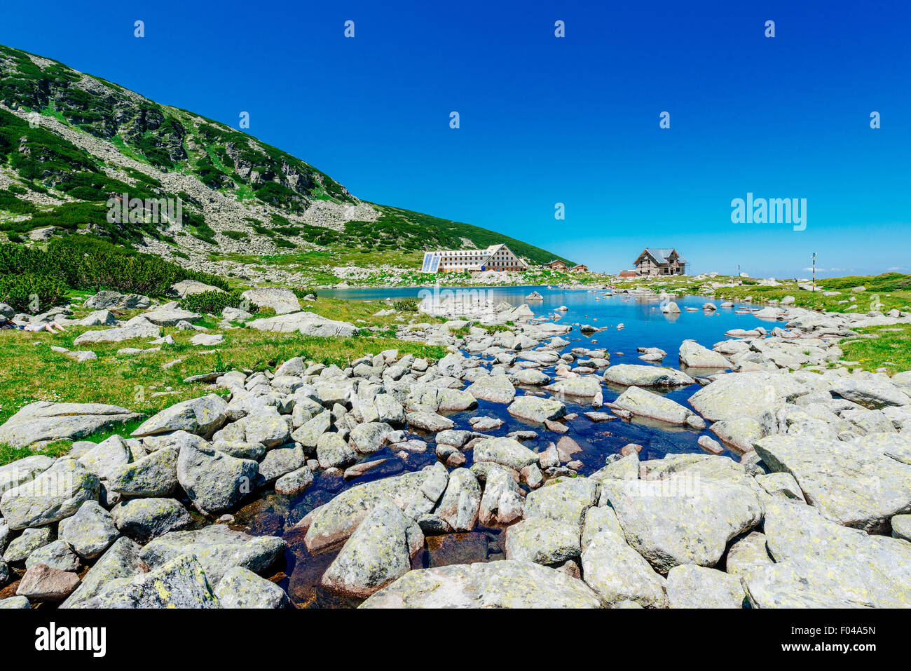 Hotel under construction on Musala mountain in Bulgaria Stock Photo - Alamy