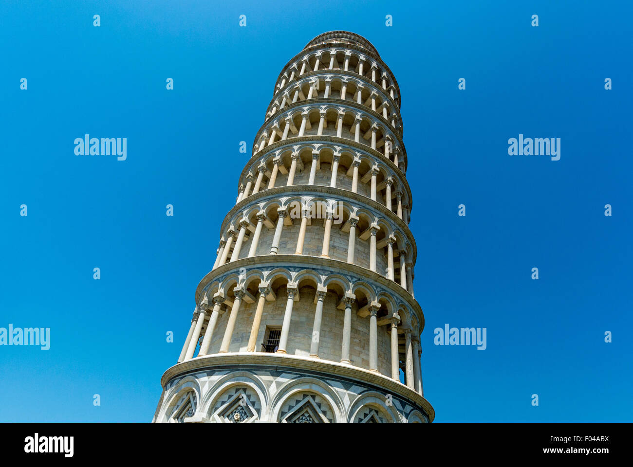 The bell tower of Pisa Cathedral, commonly called The Leaning Tower of ...