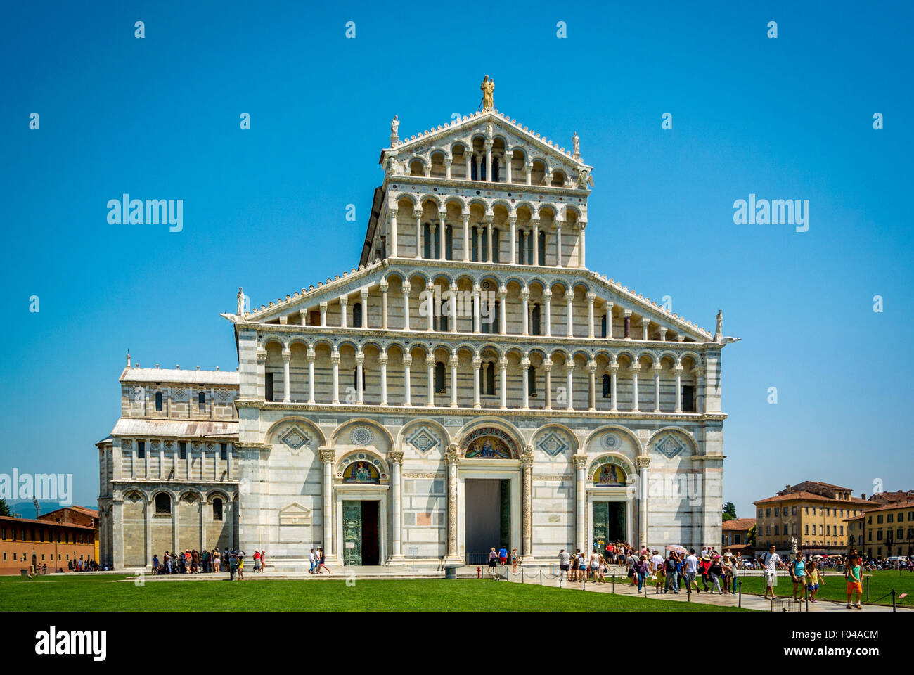 Pisa Cathedral or Cattedrale di Pisa, Piazza dei Miracoli, Pisa ...