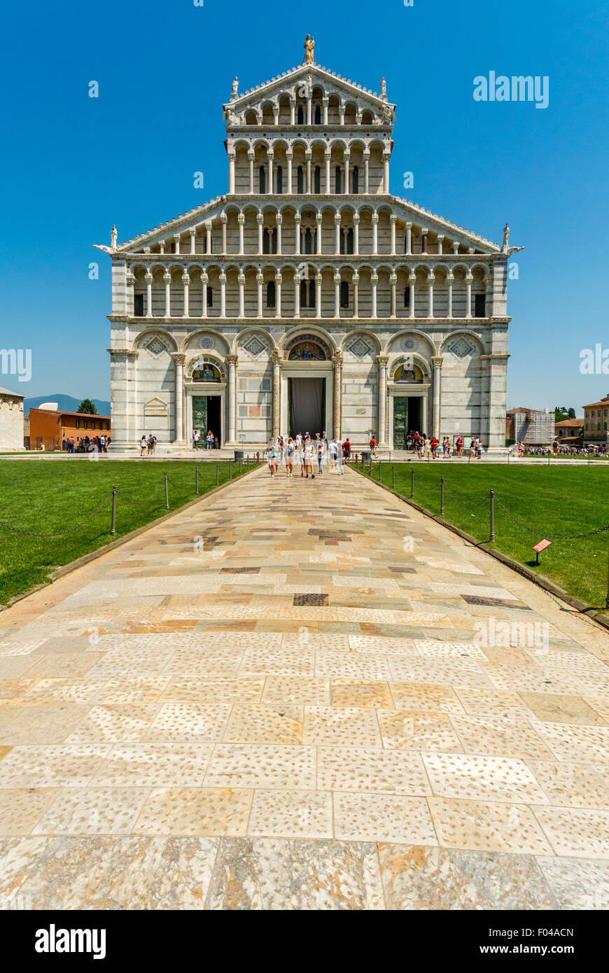 Pisa Cathedral or Cattedrale di Pisa, Piazza dei Miracoli, Pisa ...