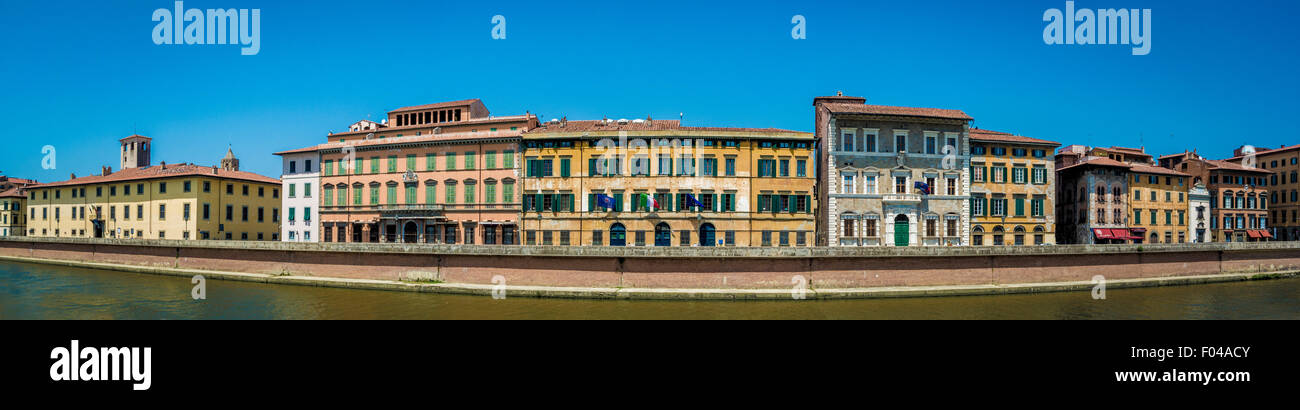 The river Arno flowing through Pisa, Italy Stock Photo - Alamy