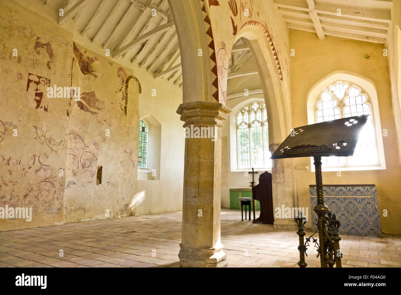 Little Witchingham church Stock Photo - Alamy