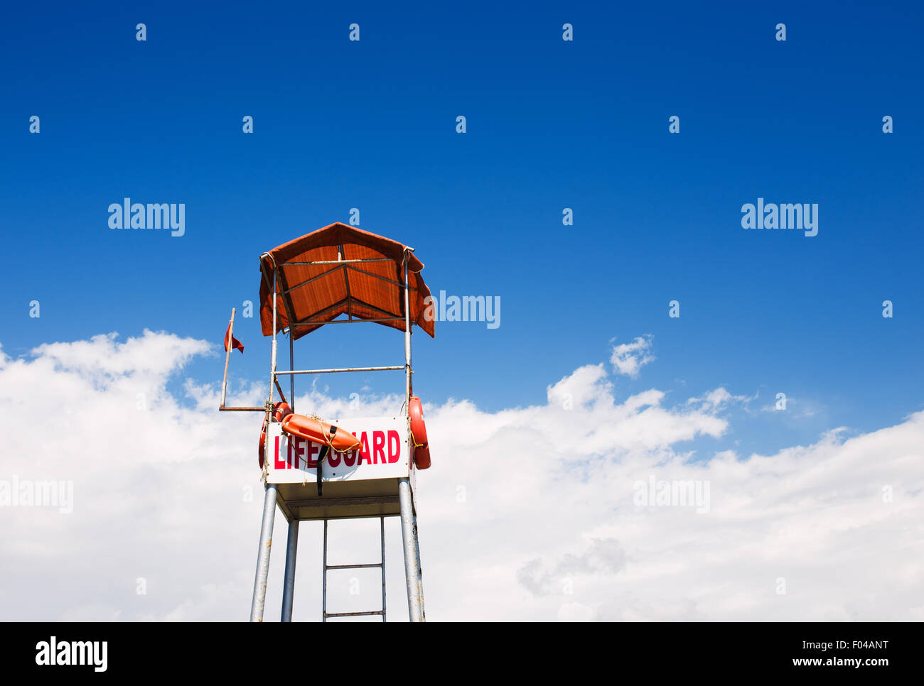 Lifeguard tower on the beach Stock Photo - Alamy