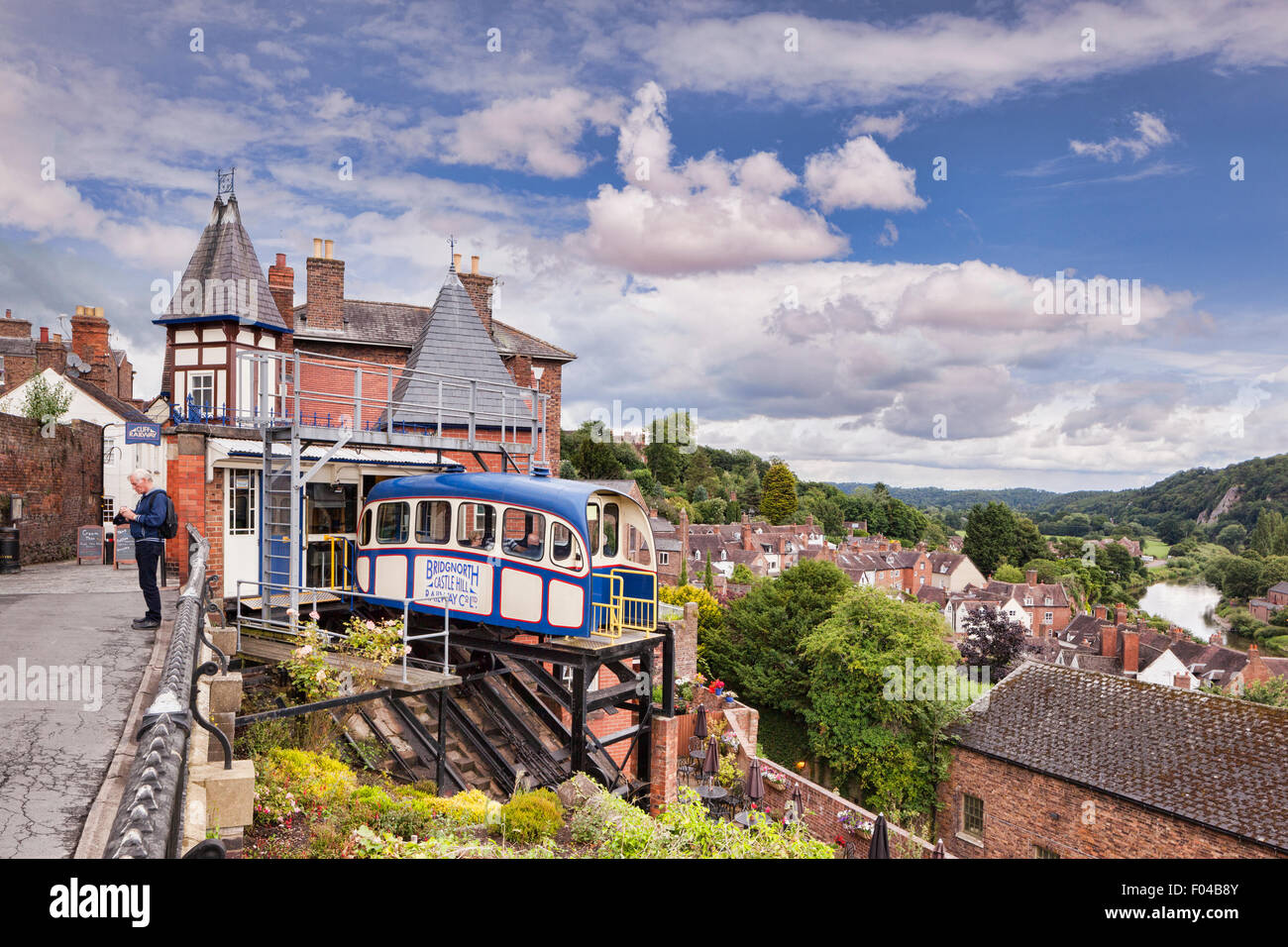 Cliff Railway at Bridgnorth, Shropshire, England Stock Photo: 86148523 ...