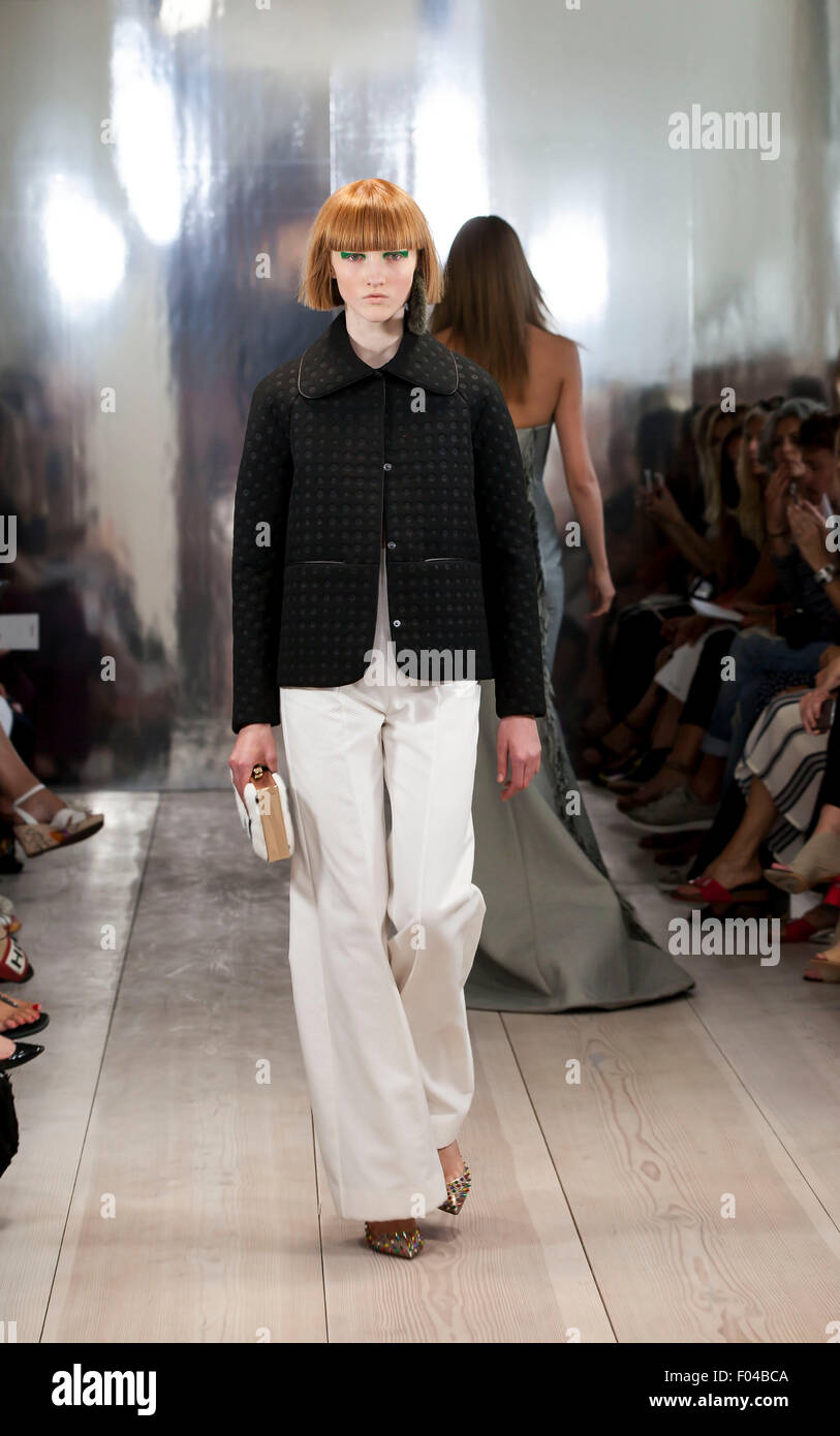 Copenhagen, Denmark, 6th Aug, 2015. A model walks the runway wearing ...