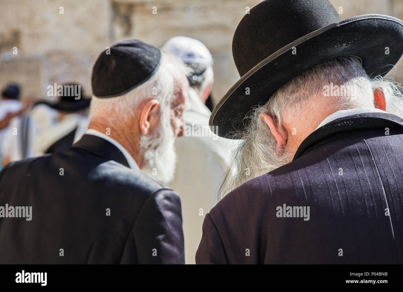 Israel, Jerusalem, orthodox jews at the Western Wall Stock Photo - Alamy