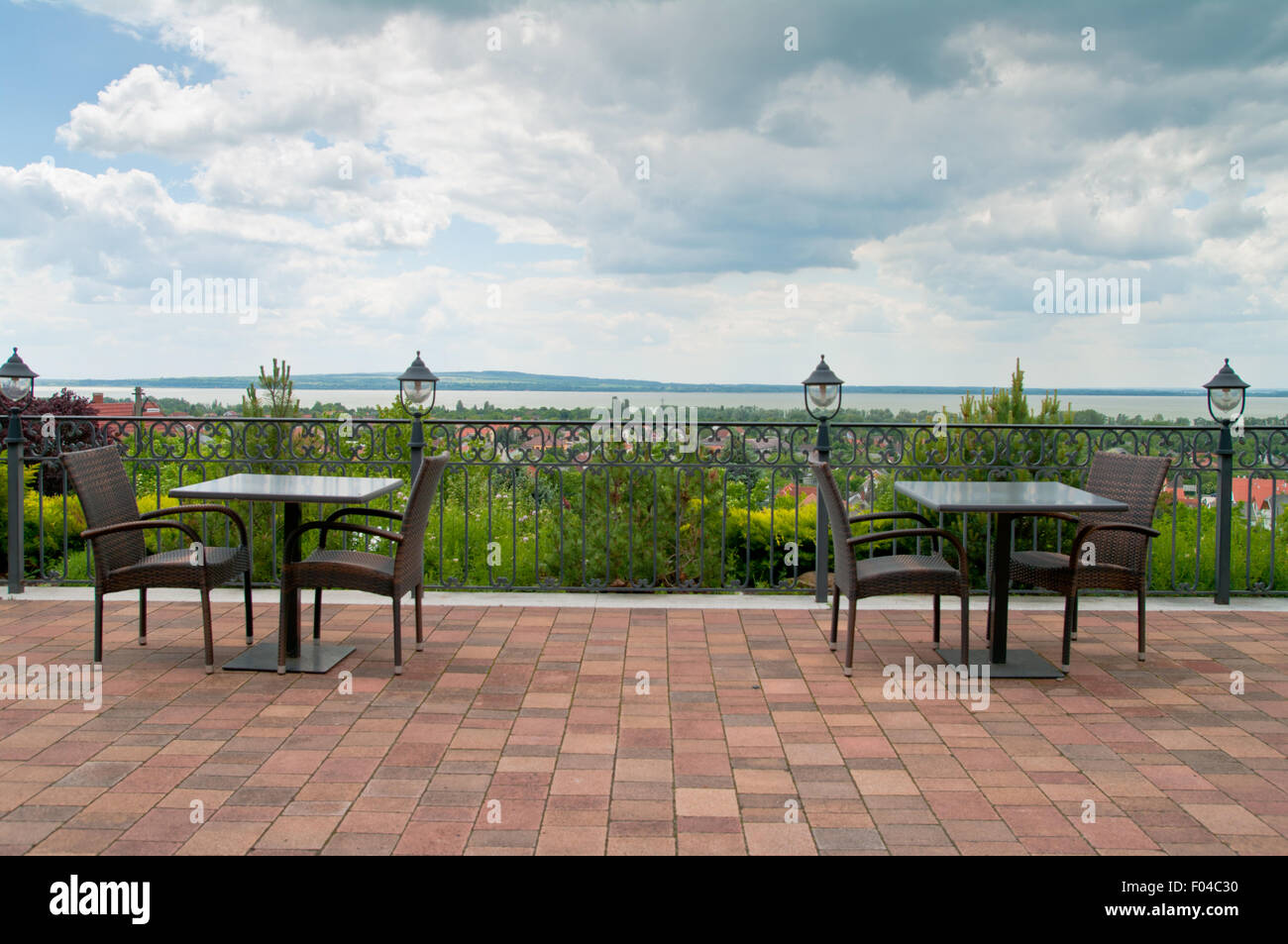 restaurant table outdoor cafe dining dinner chair resort furniture ...