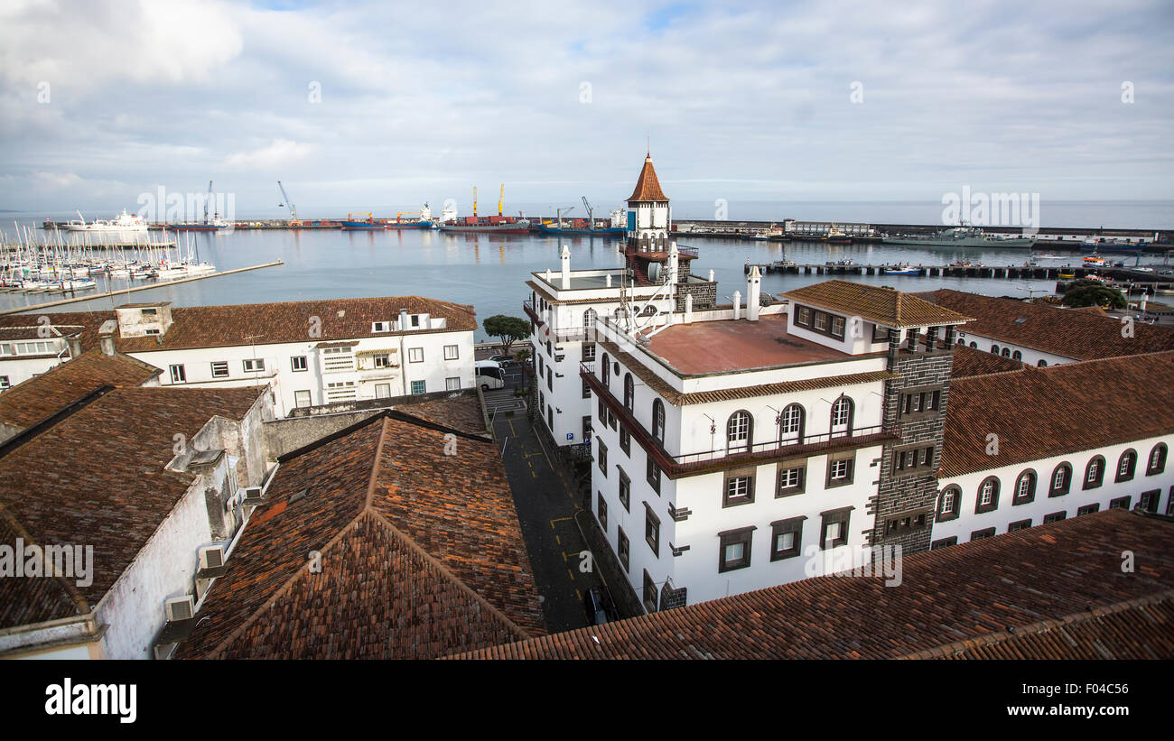 Port of ponta delgada hi-res stock photography and images - Alamy
