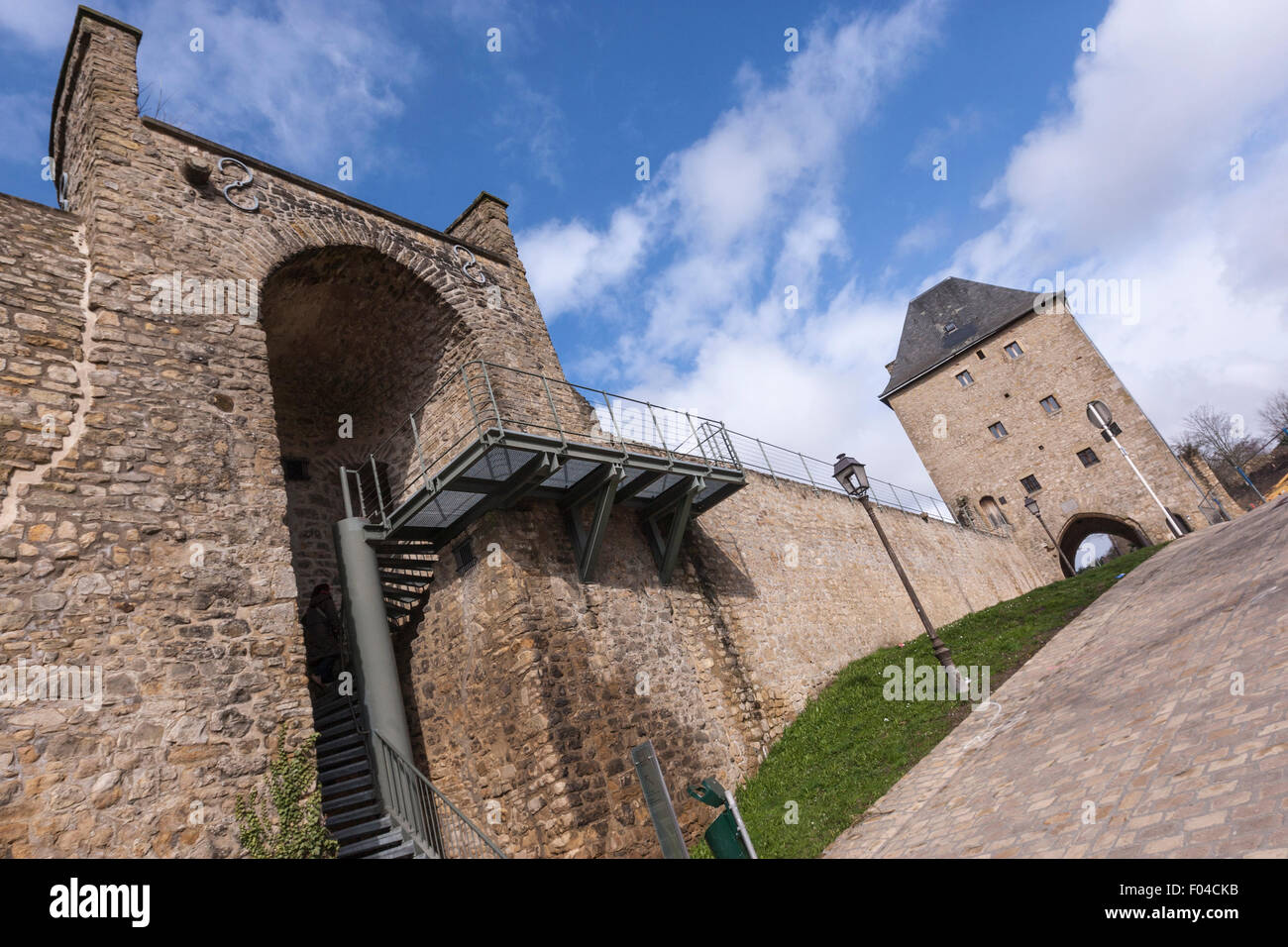 Part of Luxembourg City's fortifications. Jacob's Tower Stock Photo - Alamy