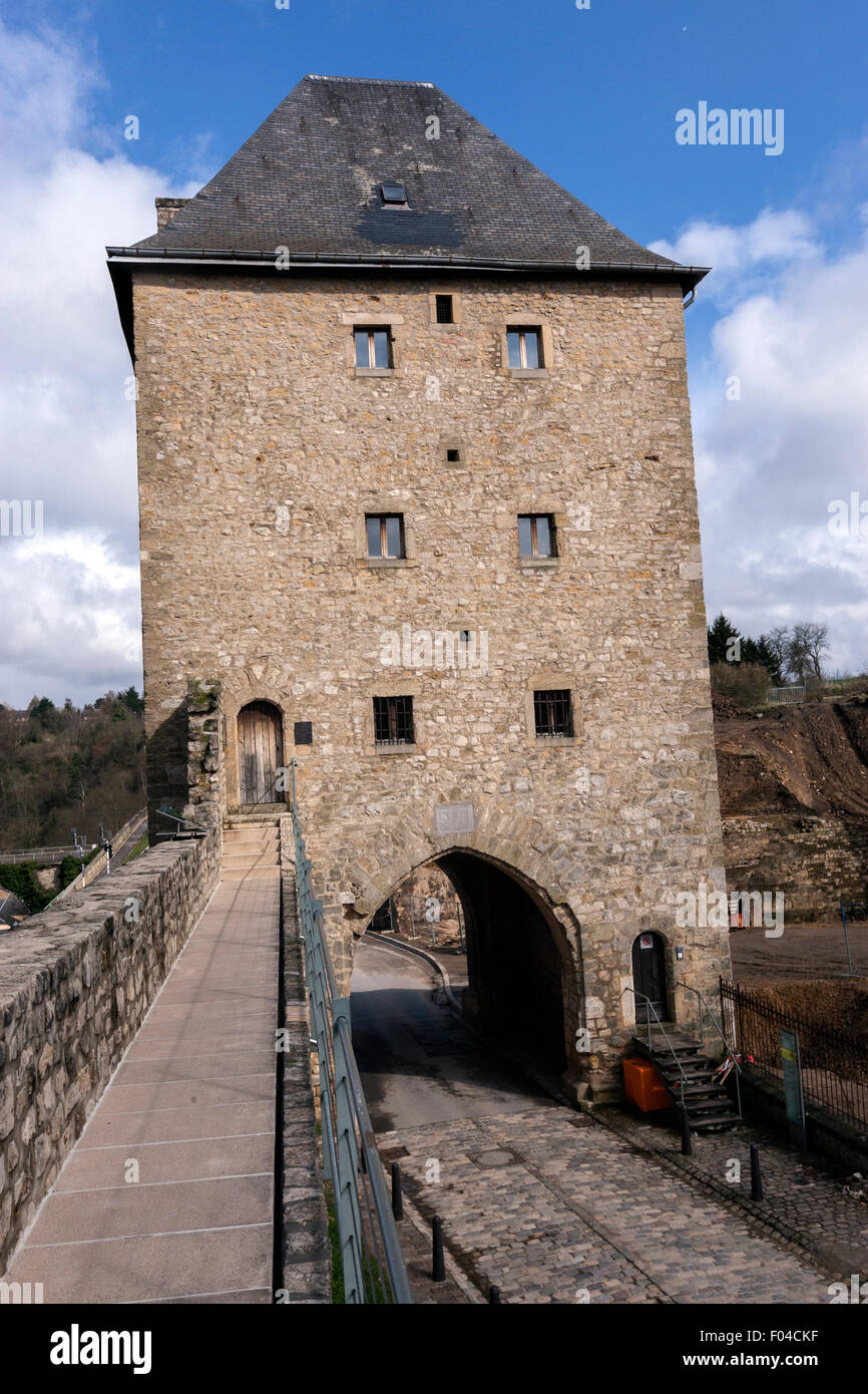 Part of Luxembourg City's fortifications. Jacob's Tower Stock Photo - Alamy