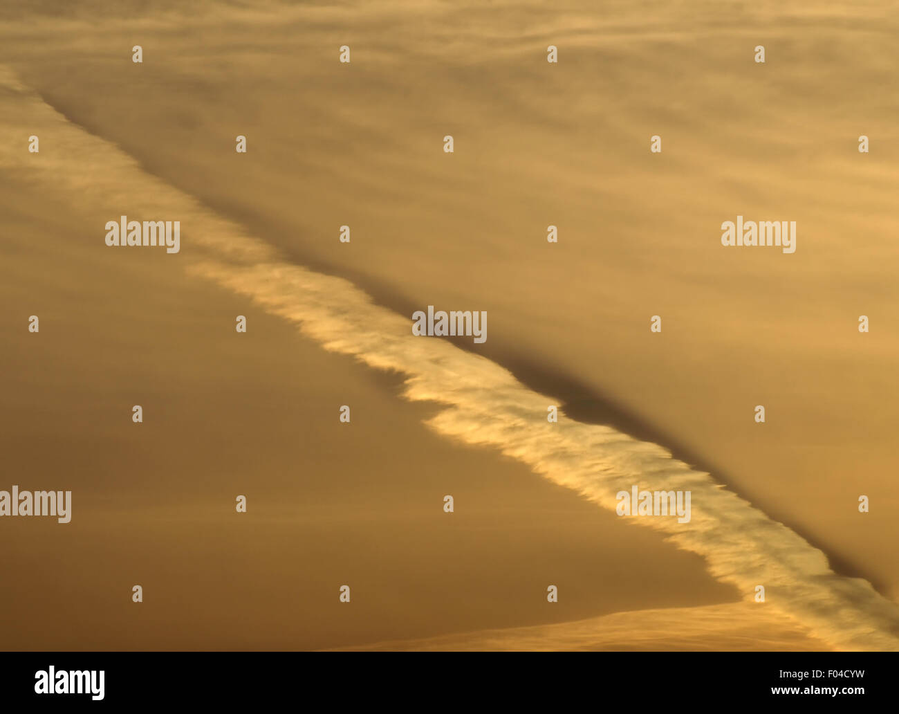 Contrails on sky Stock Photo - Alamy