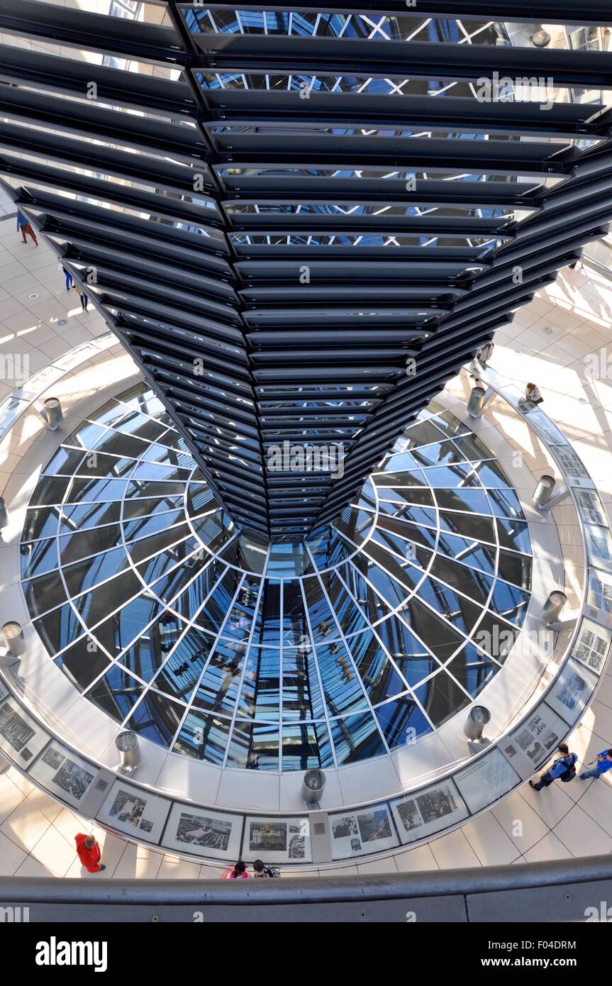 Reichstag modern glass building in Berlin by Sir Norman Foster Stock ...