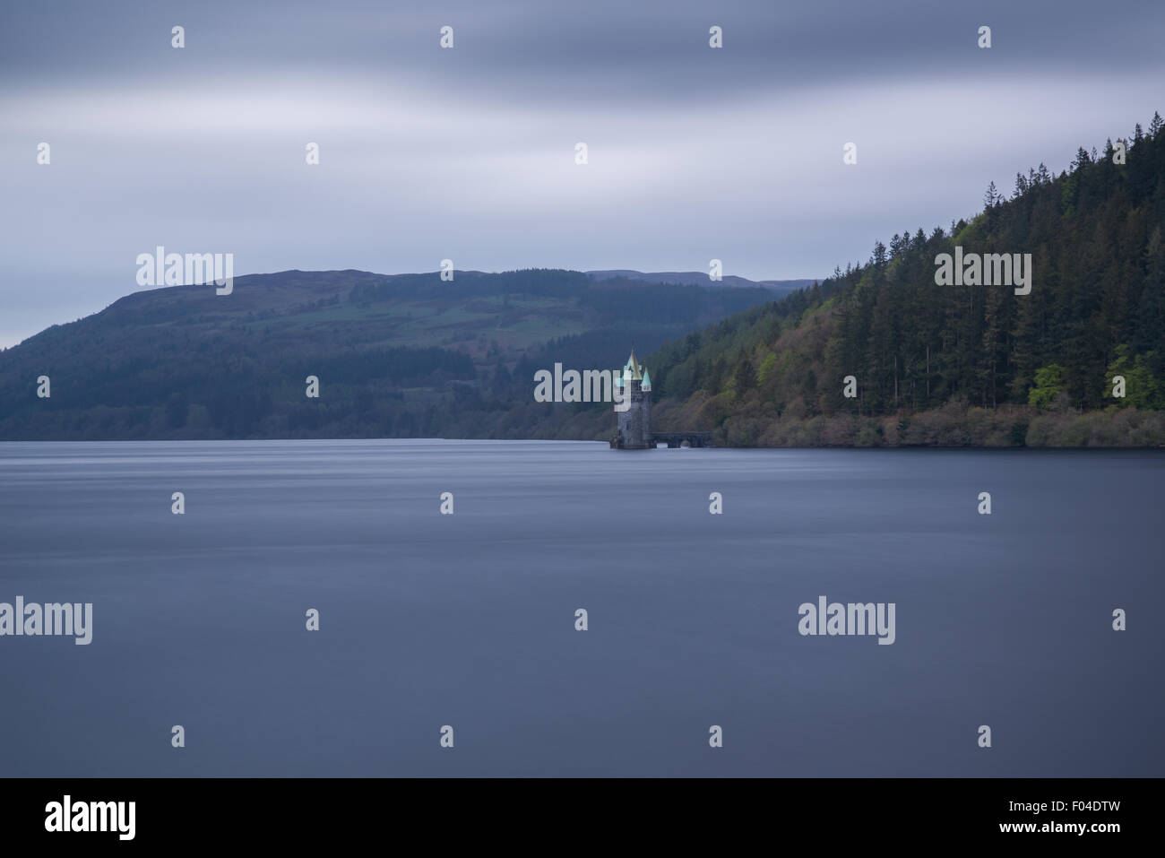 Straining Tower Lake Vyrnwy Nature Reserve and Estate, Powys Wales ...