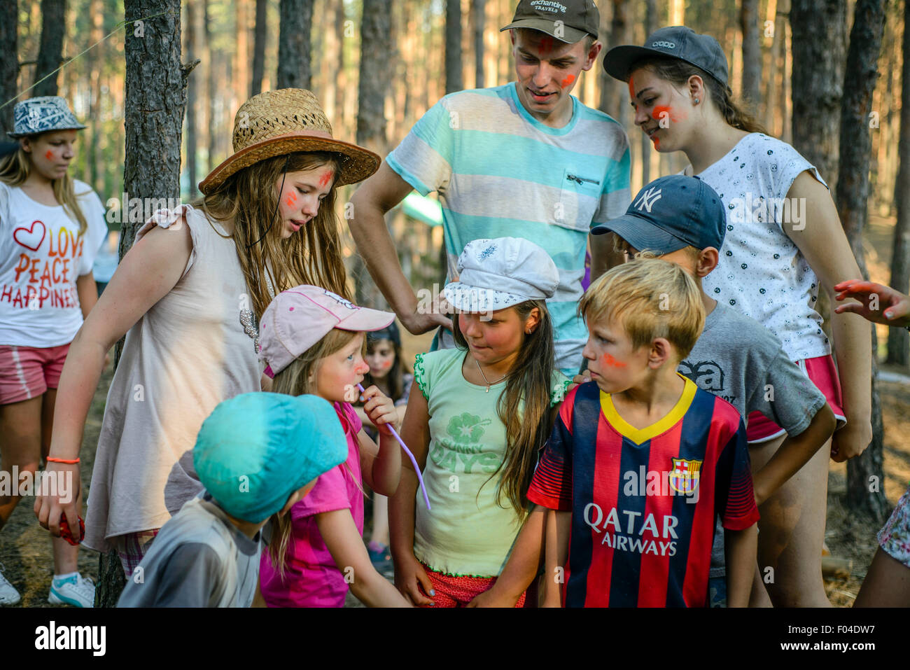 Scouts daily life in Ukrainian scout training camp, Kiev region ...