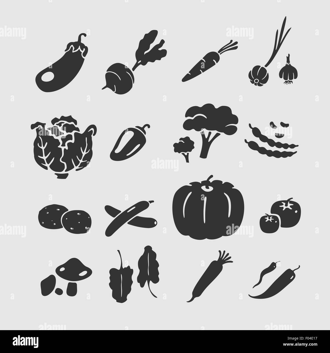 Vector Symbol Vegetables Stock Vector Image & Art - Alamy
