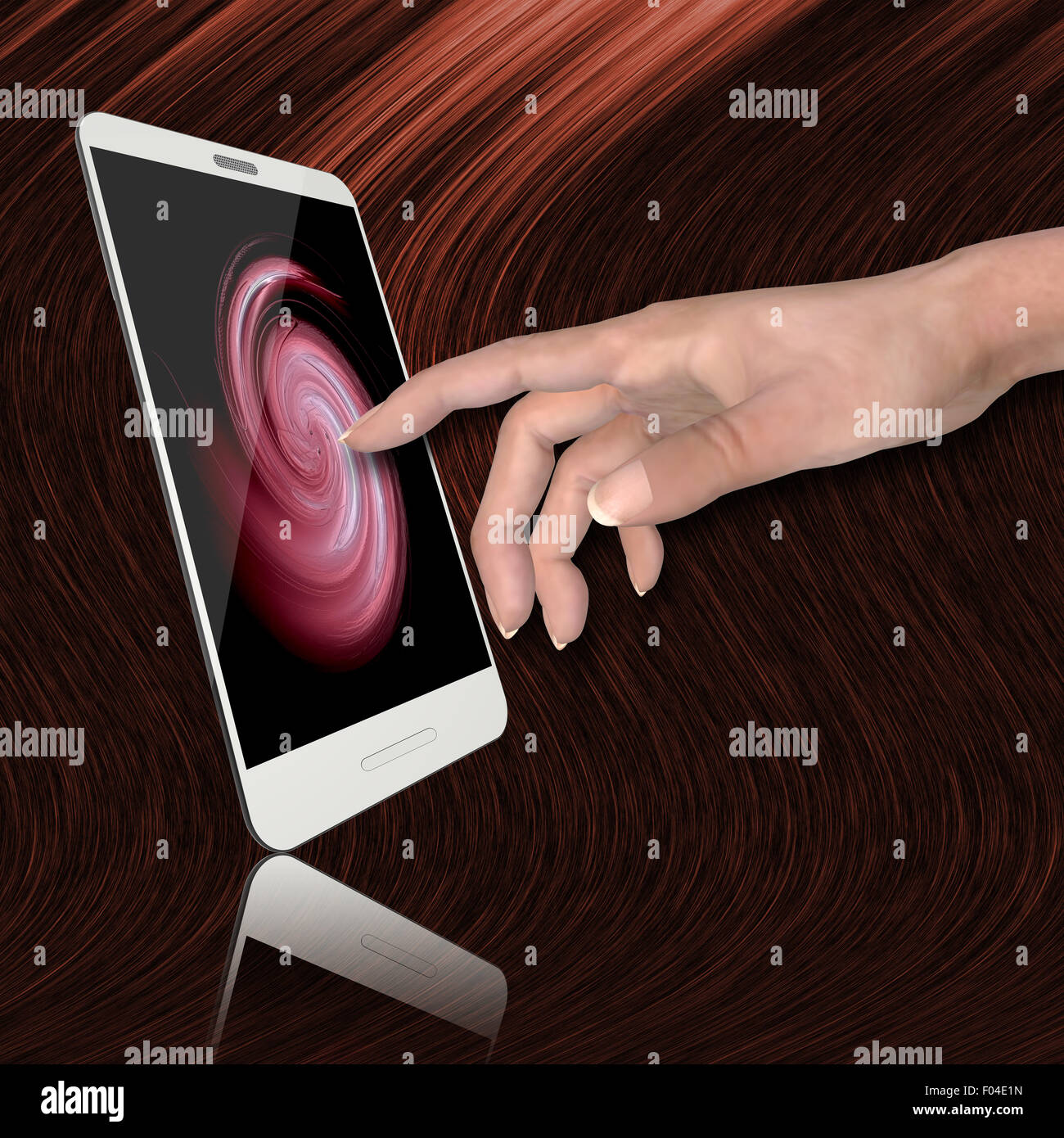 Drawing on smart phones concept Stock Photo - Alamy