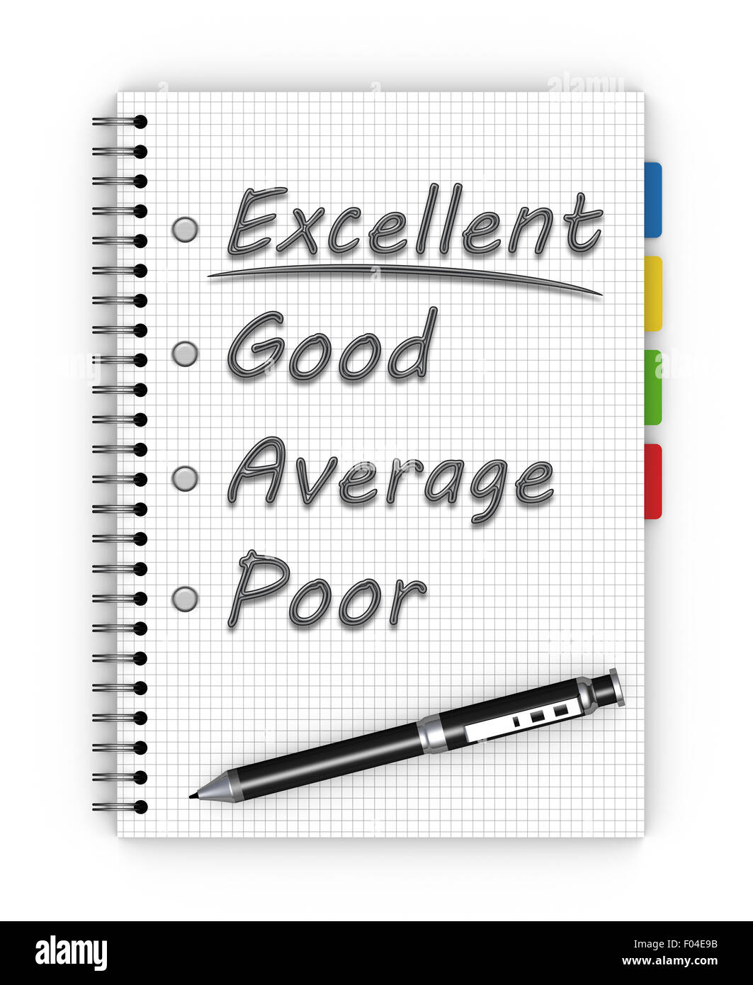 Customer service satisfaction survey form Stock Photo - Alamy