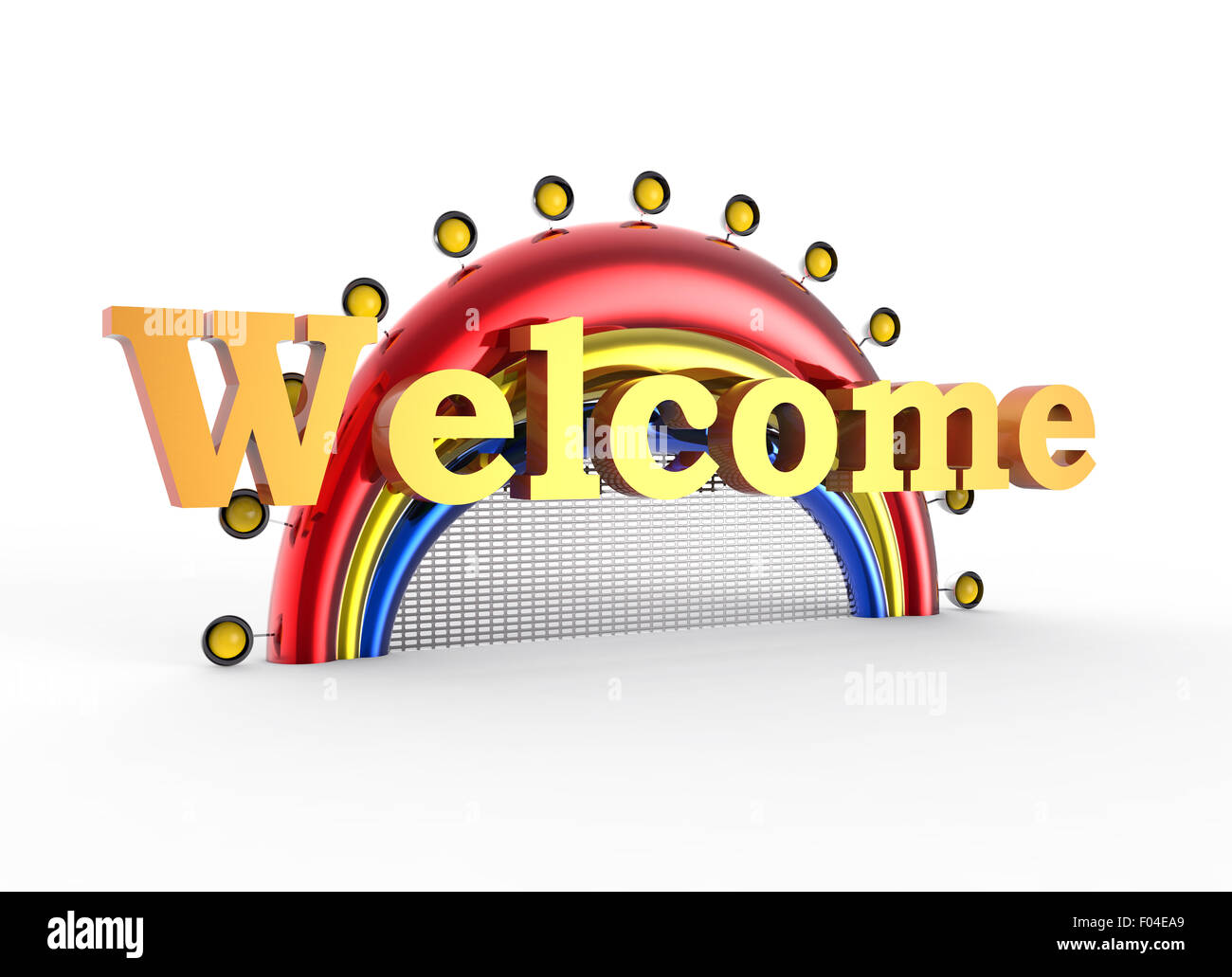 Lettering Welcome on white background Stock Photo - Alamy