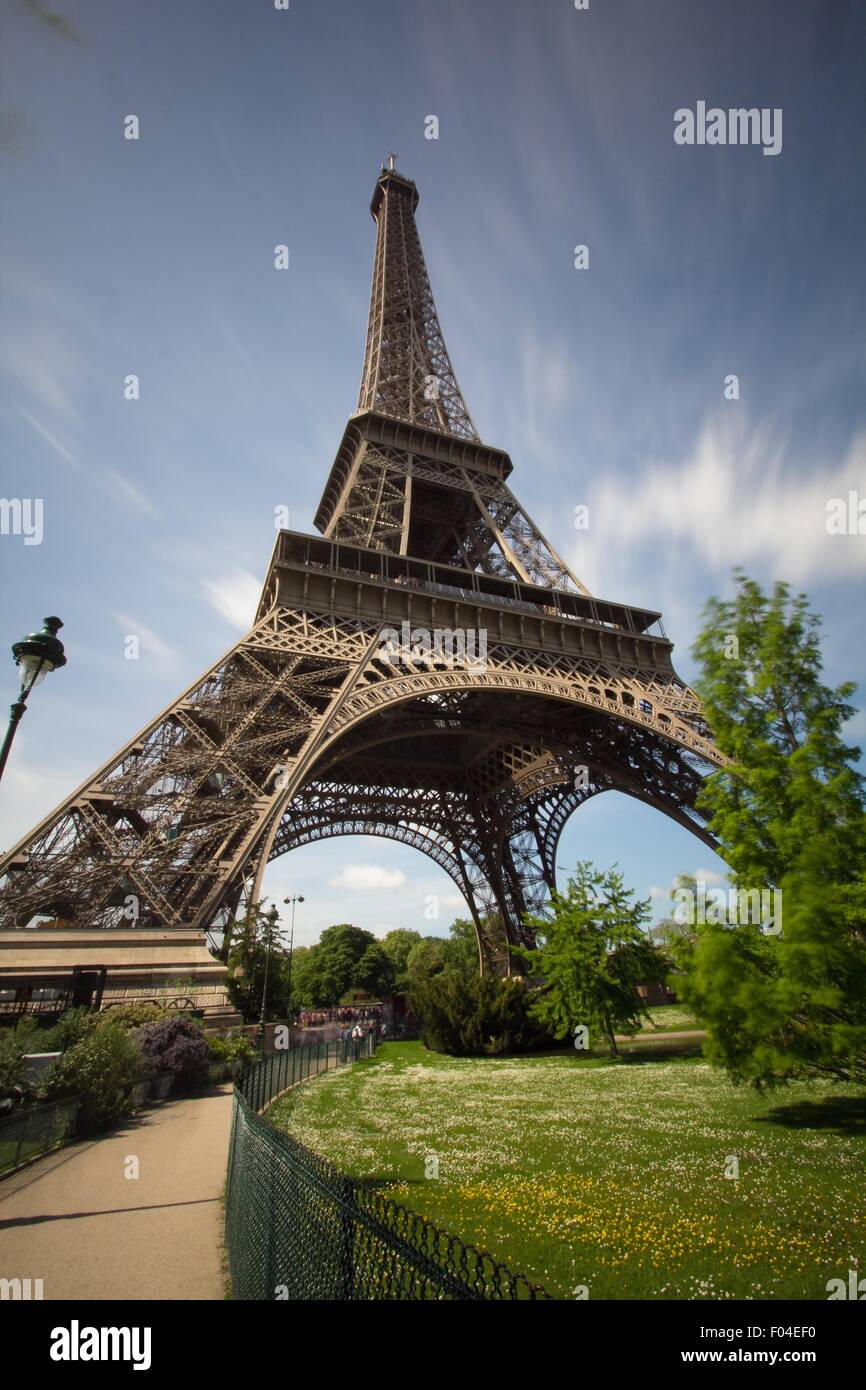 a view of Eiffel Tower in Paris Stock Photo - Alamy