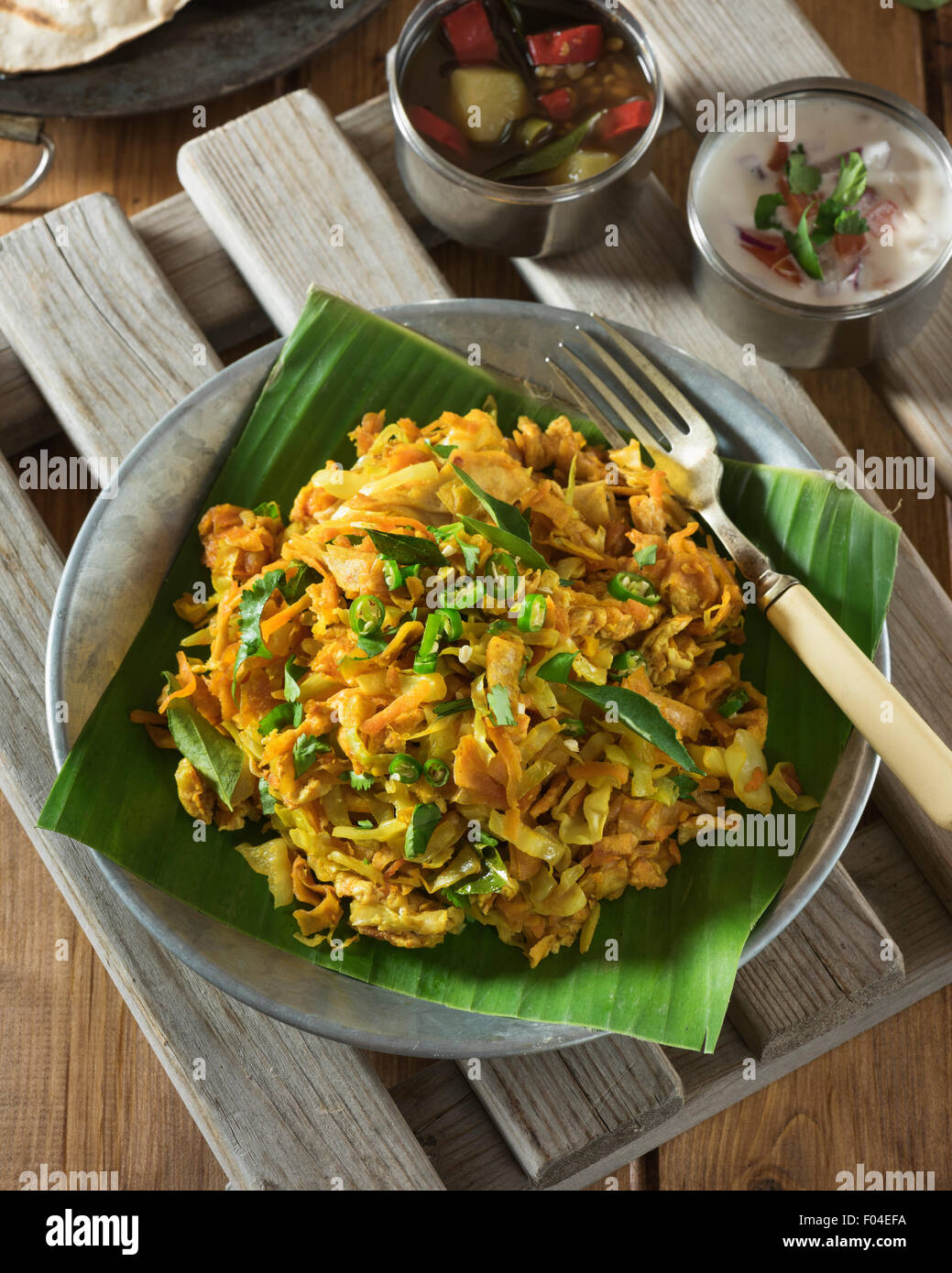 Kottu roti. South India Sri Lanka street food Stock Photo - Alamy