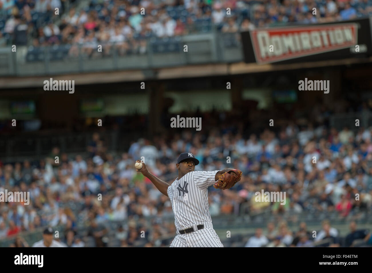 New York, New York, USA. 5th Aug, 2015. Yankees' LUIS SEVERINO in the ...