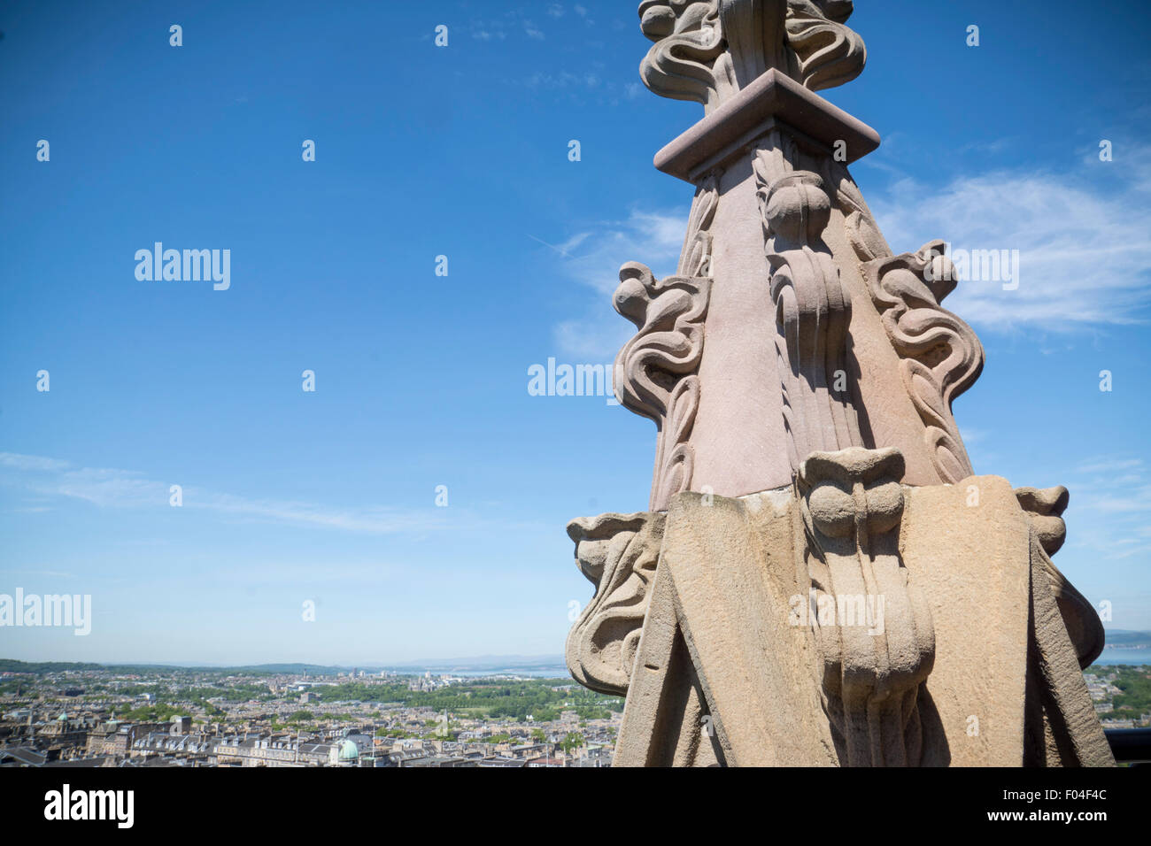 A portion of carved stone from architecture in Scotland Stock Photo - Alamy