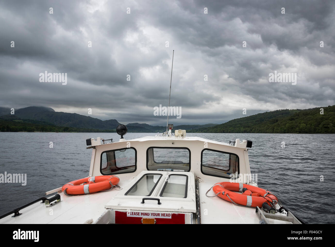 A cruise boat on Coniston Water, Cumbria Stock Photo - Alamy
