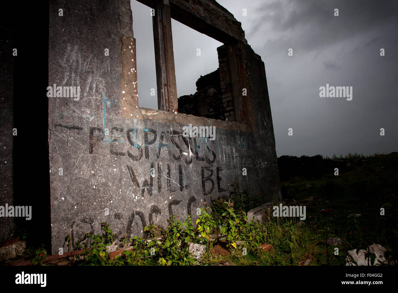 Photograph by © Jamie Callister. The Ruins of Haunted Gwylfa Hiraethog ...