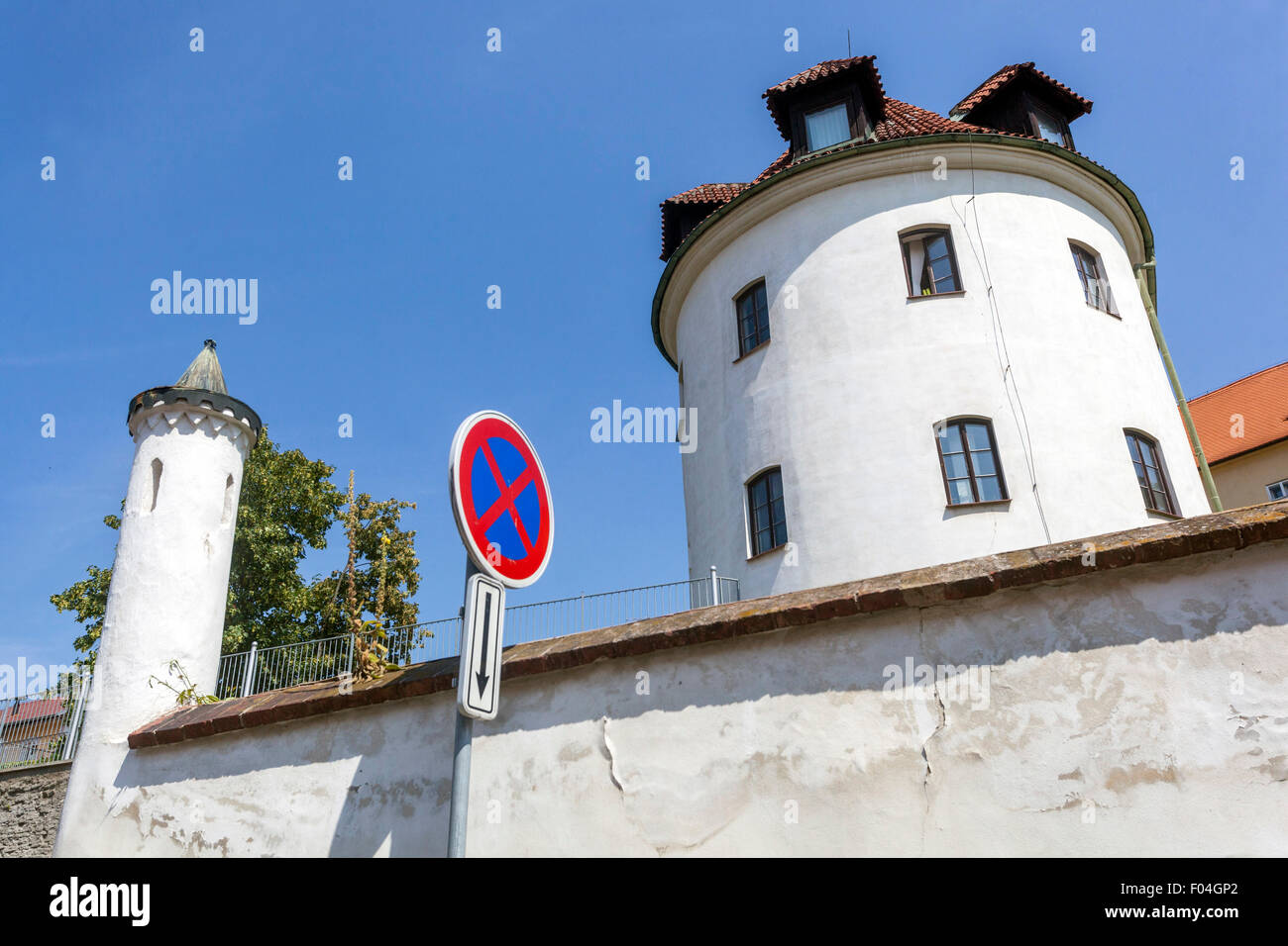 Baba bastion, part of the Gothic fortifications, Litomerice, Northern ...