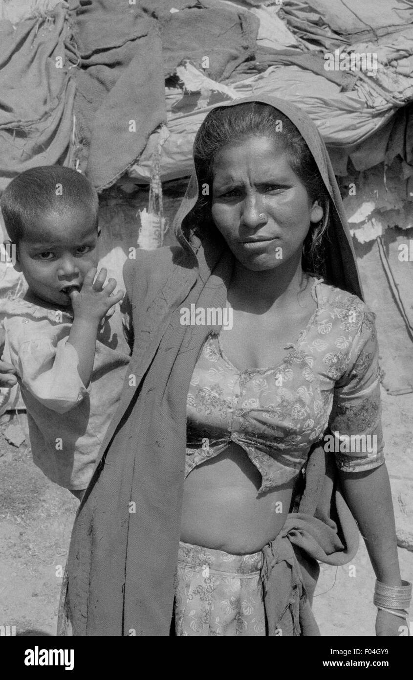 untouchable woman and baby brian mcguire Stock Photo - Alamy