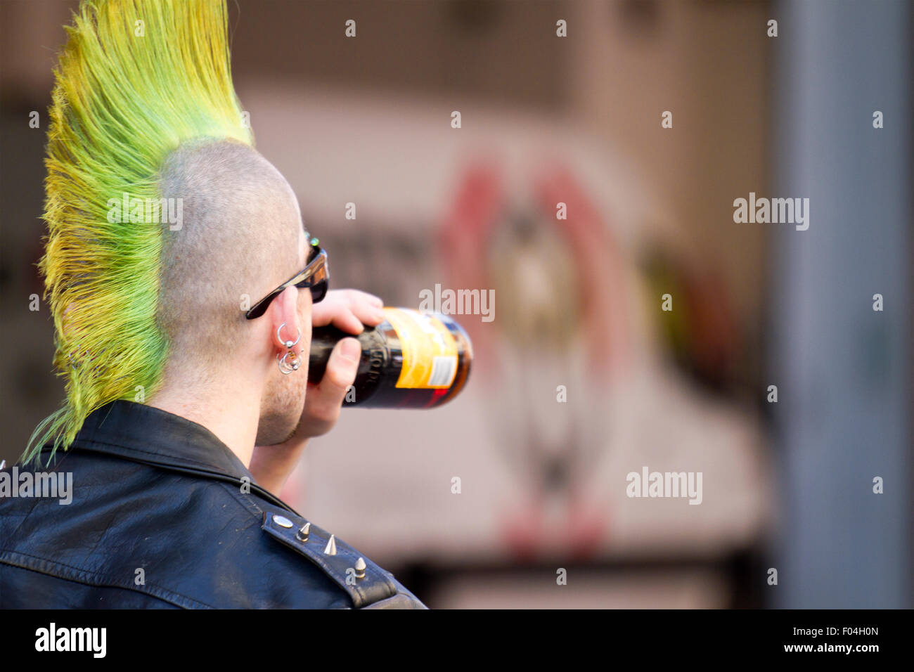 a punk rock rebel rebelling rebellion Blackpool festival spike spiked ...