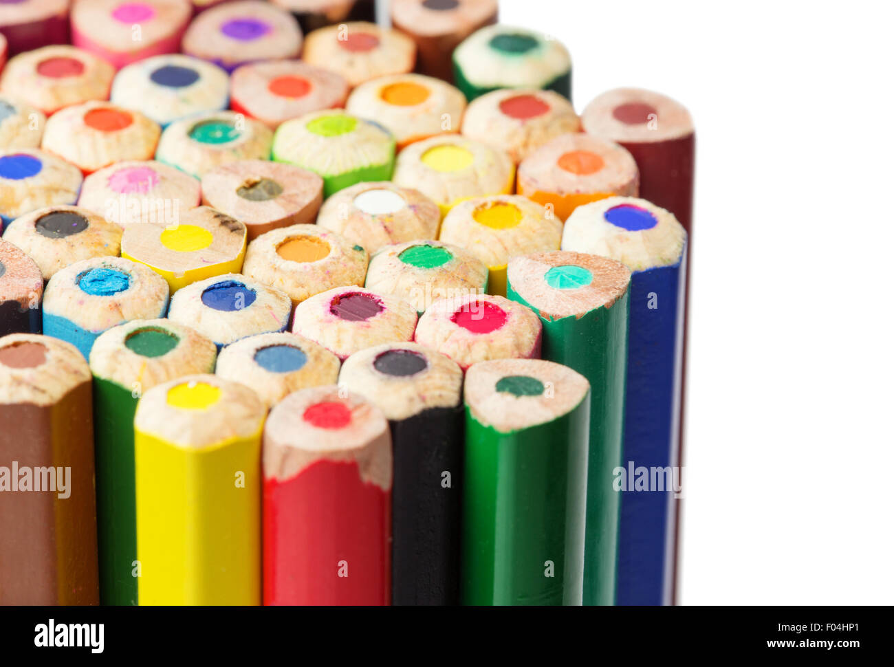 Color pencils close-up photo Stock Photo - Alamy