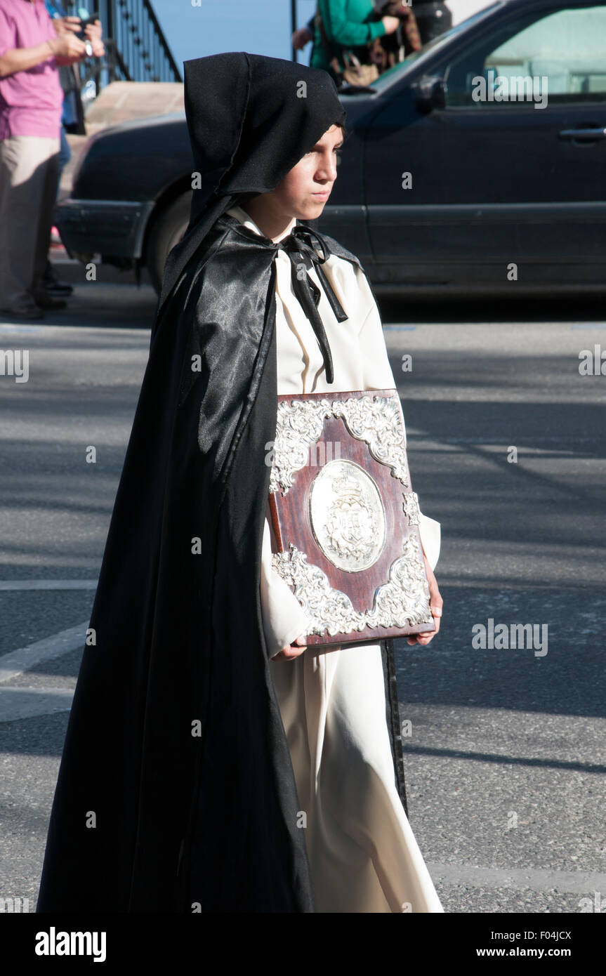 Traditional Easter Religious processions in Mijas in Andalucia Spain ...