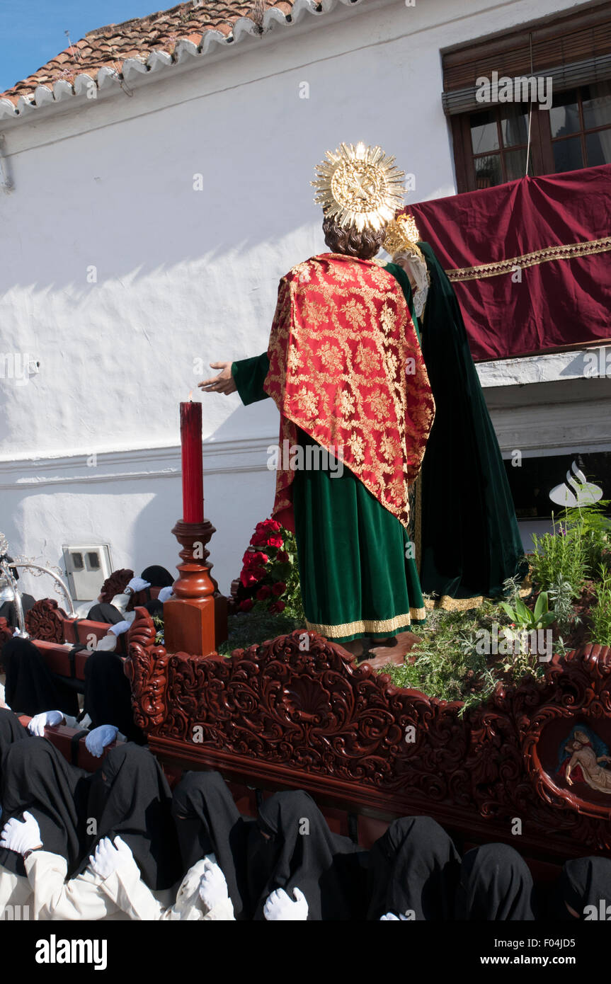 Procession in streets malaga spain hi-res stock photography and images ...